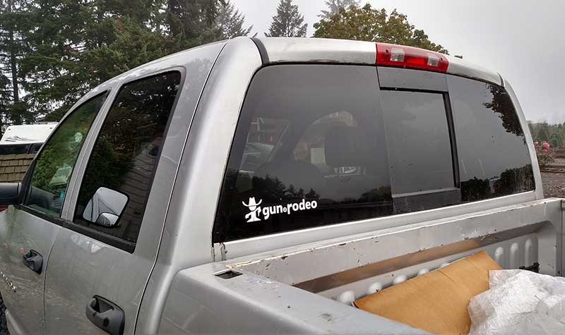 Gun Rodeo Window Sticker on www.Gun.Rodeo