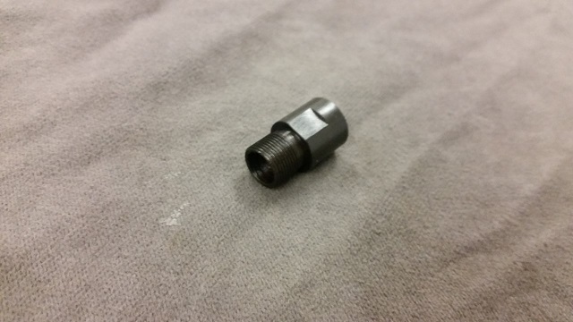 *18x1 To 1/2x28 Thread Adapter For 9mm Cz Scorpion on www.Gun.Rodeo