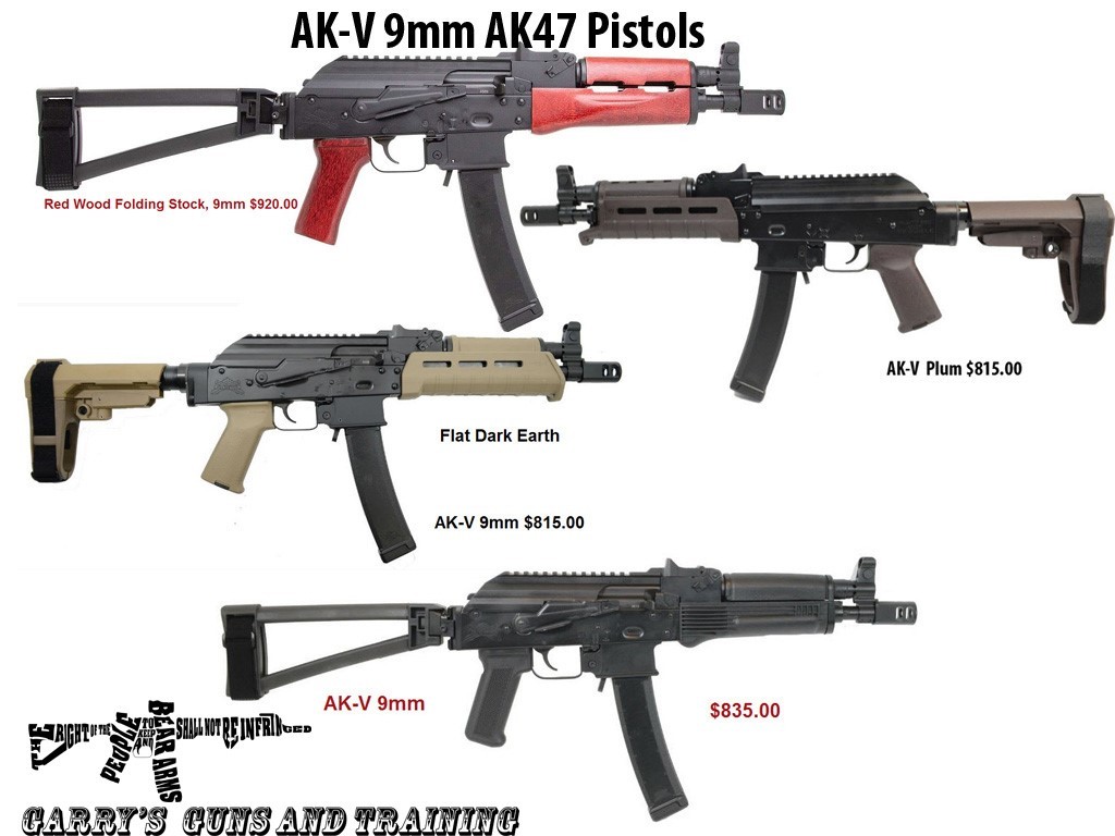 AK-V 9mm Ak47 PISTOLS on www.Gun.Rodeo