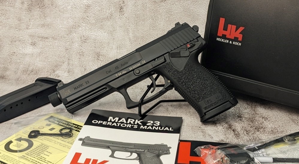 HK Mark 23 Caliber .45 ACP pistol on www.Gun.Rodeo